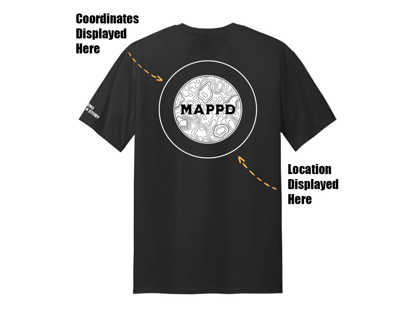 Topo Map Logo - Mappd Clothing - TShirt